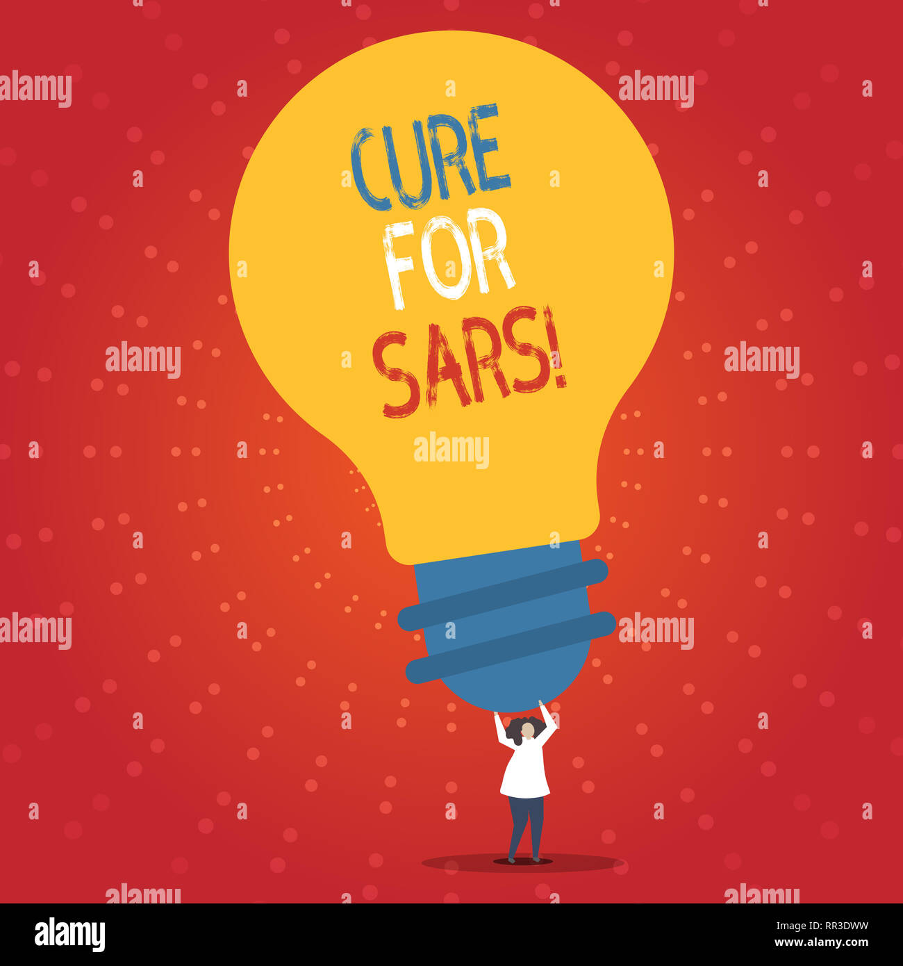 Conceptual hand writing showing Cure For Sars. Business photo ...