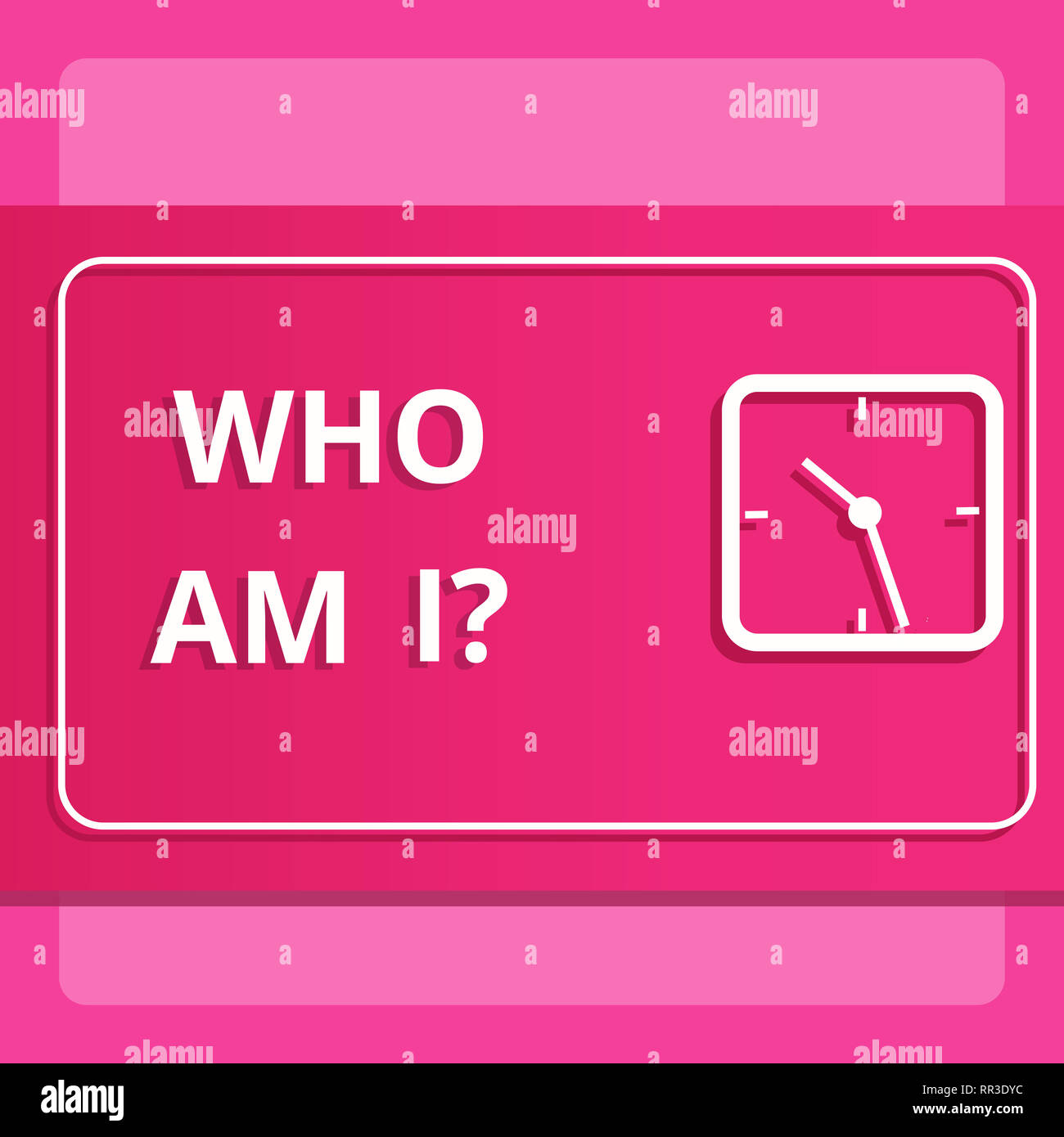 Writing note showing Who Am I. Business photo showcasing Introduce ...