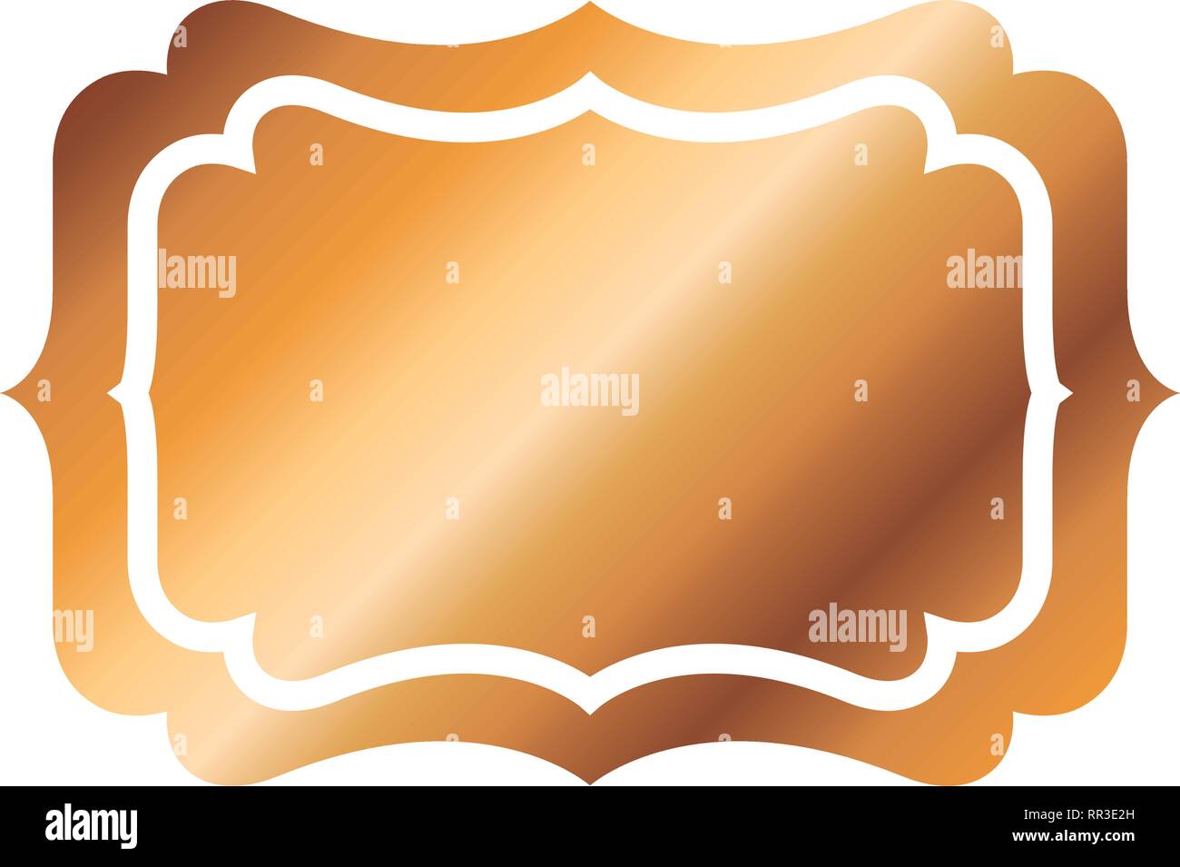 elegant frame golden isolated icon Stock Vector Image & Art - Alamy