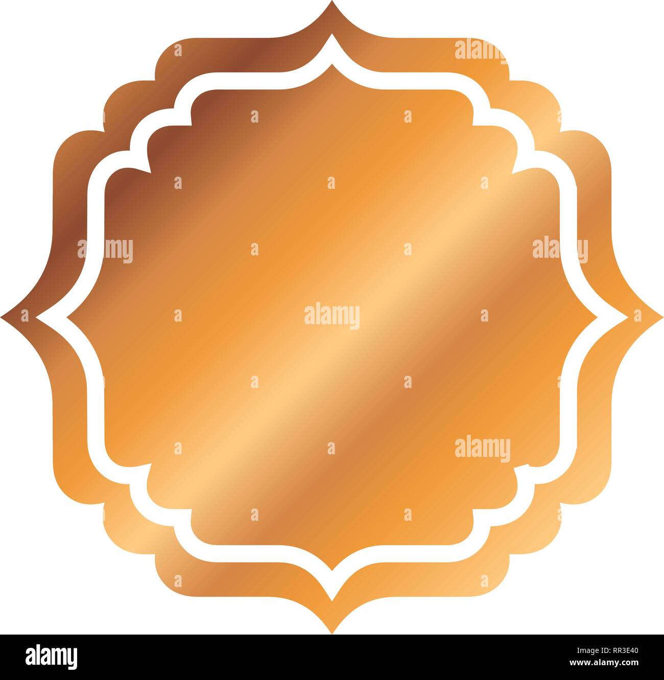 elegant frame golden isolated icon Stock Vector Image & Art - Alamy