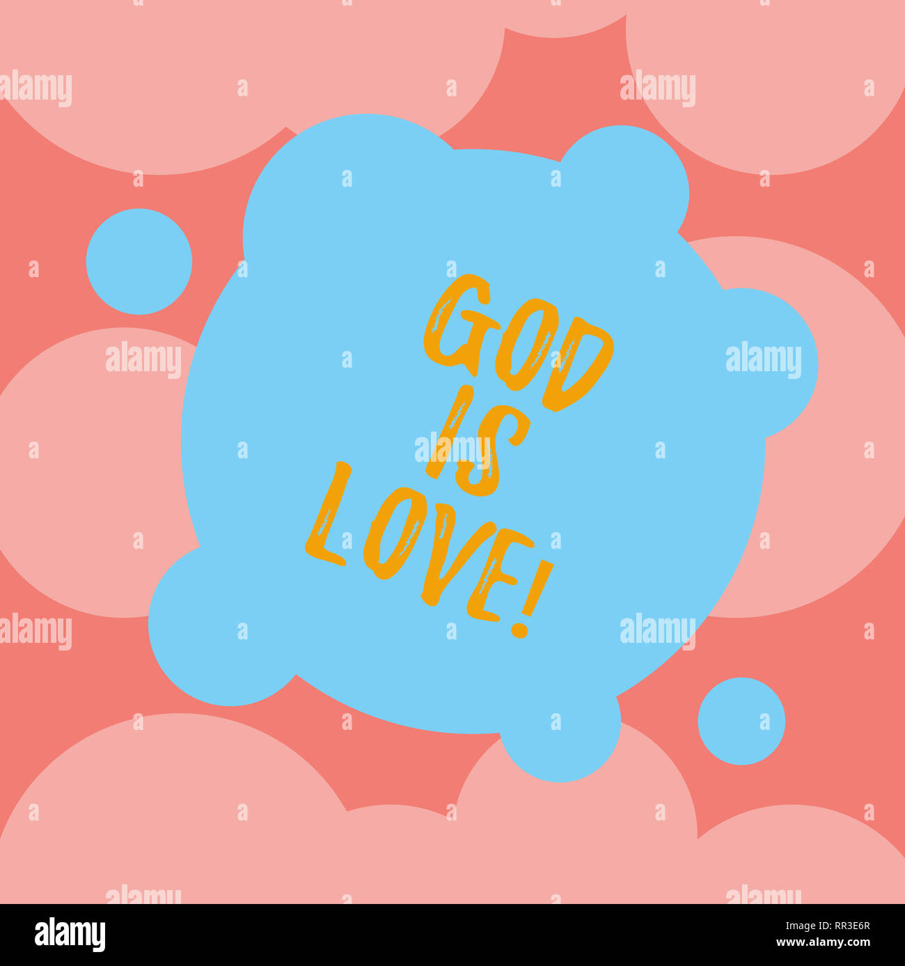 Writing note showing God Is Love. Business photo showcasing Believing ...