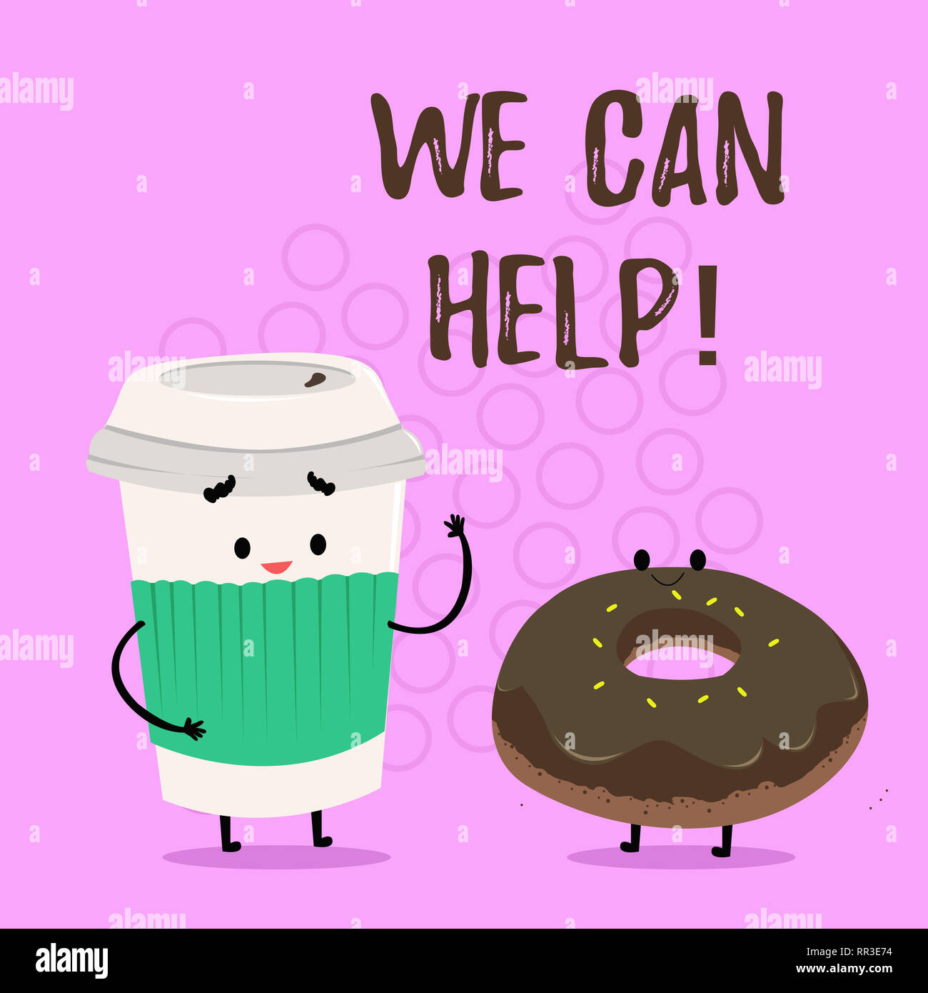 Handwriting text writing We Can Help. Concept meaning Let us support ...