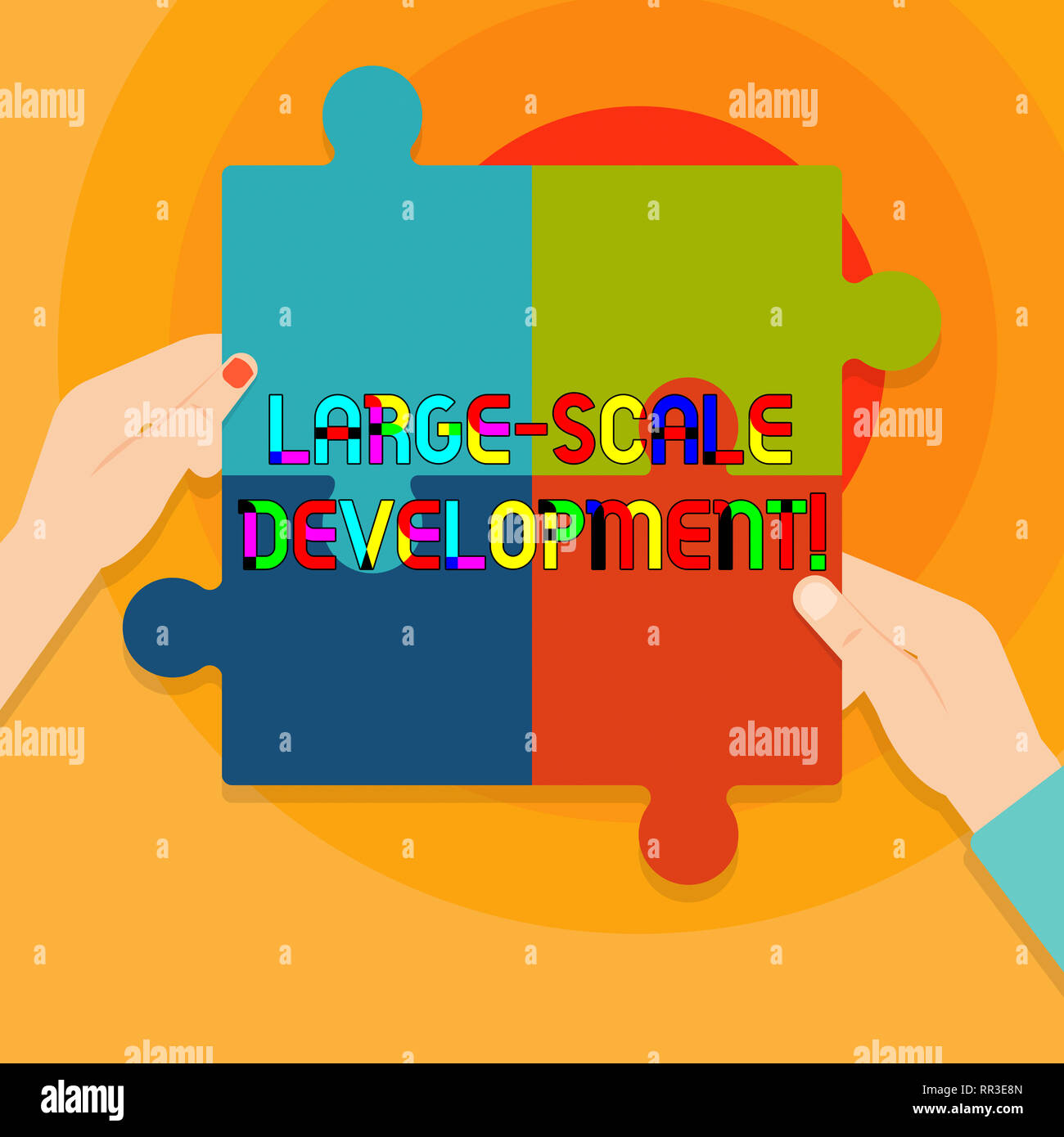 Conceptual hand writing showing Large Scale Development. Business photo ...