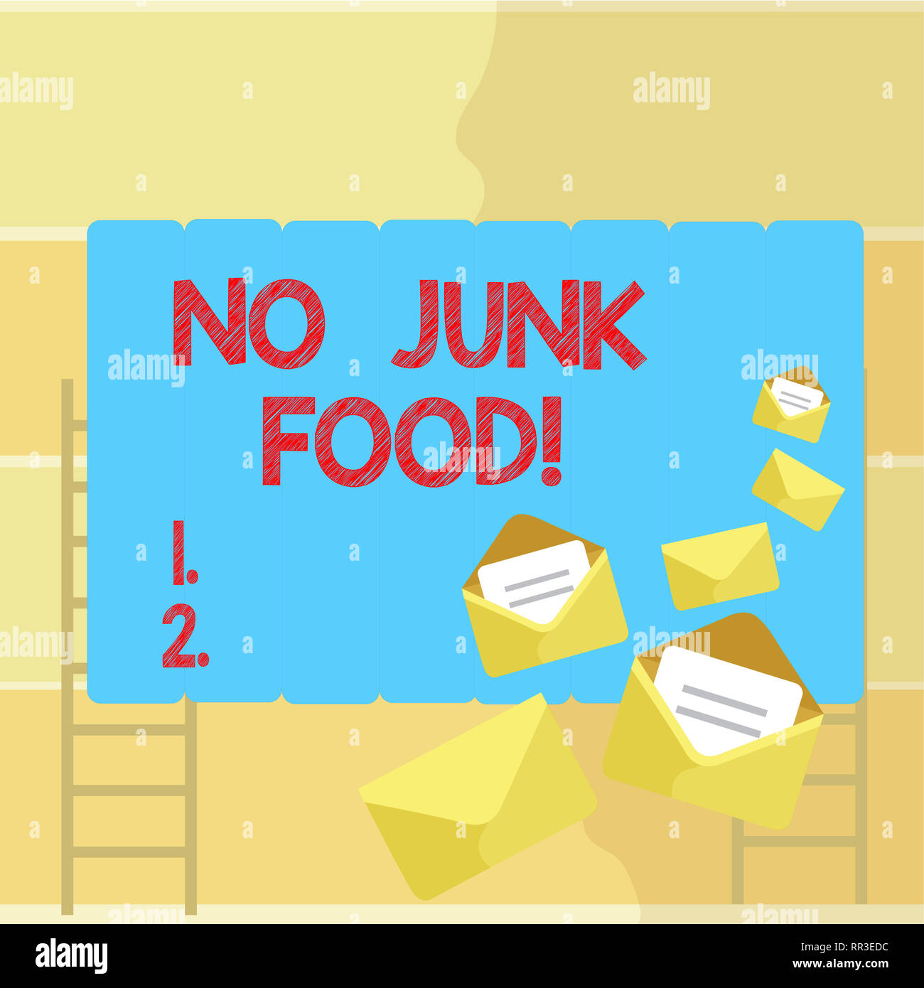 Word writing text No Junk Food. Business concept for Stop eating ...