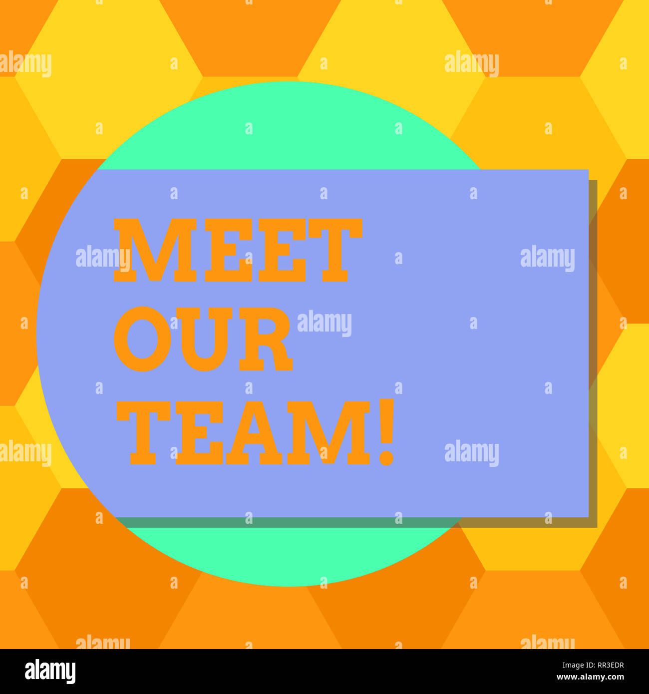 Handwriting text Meet Our Team. Concept meaning Presentation of a ...