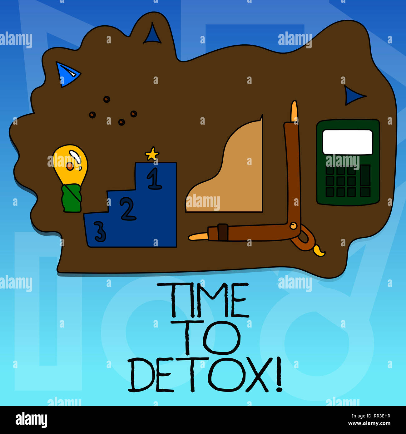 Conceptual hand writing showing Time To Detox. Business photo text ...