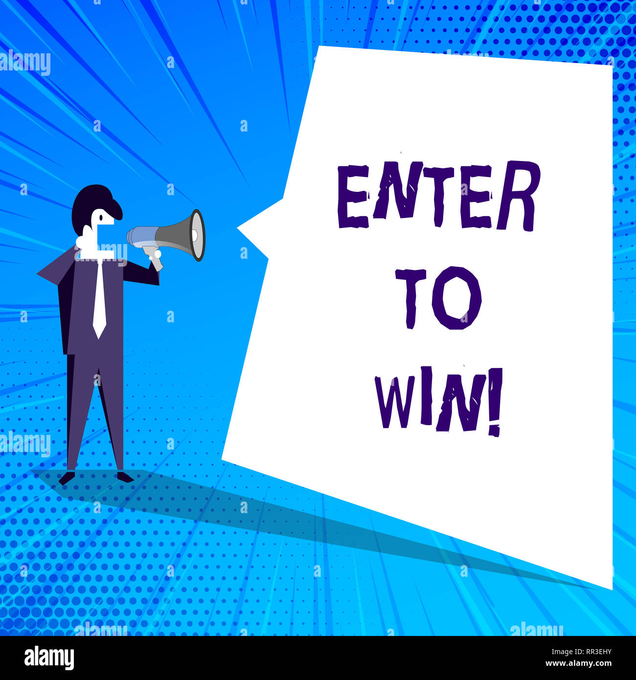 Handwriting text writing Enter To Win. Concept meaning Sweepstakes ...