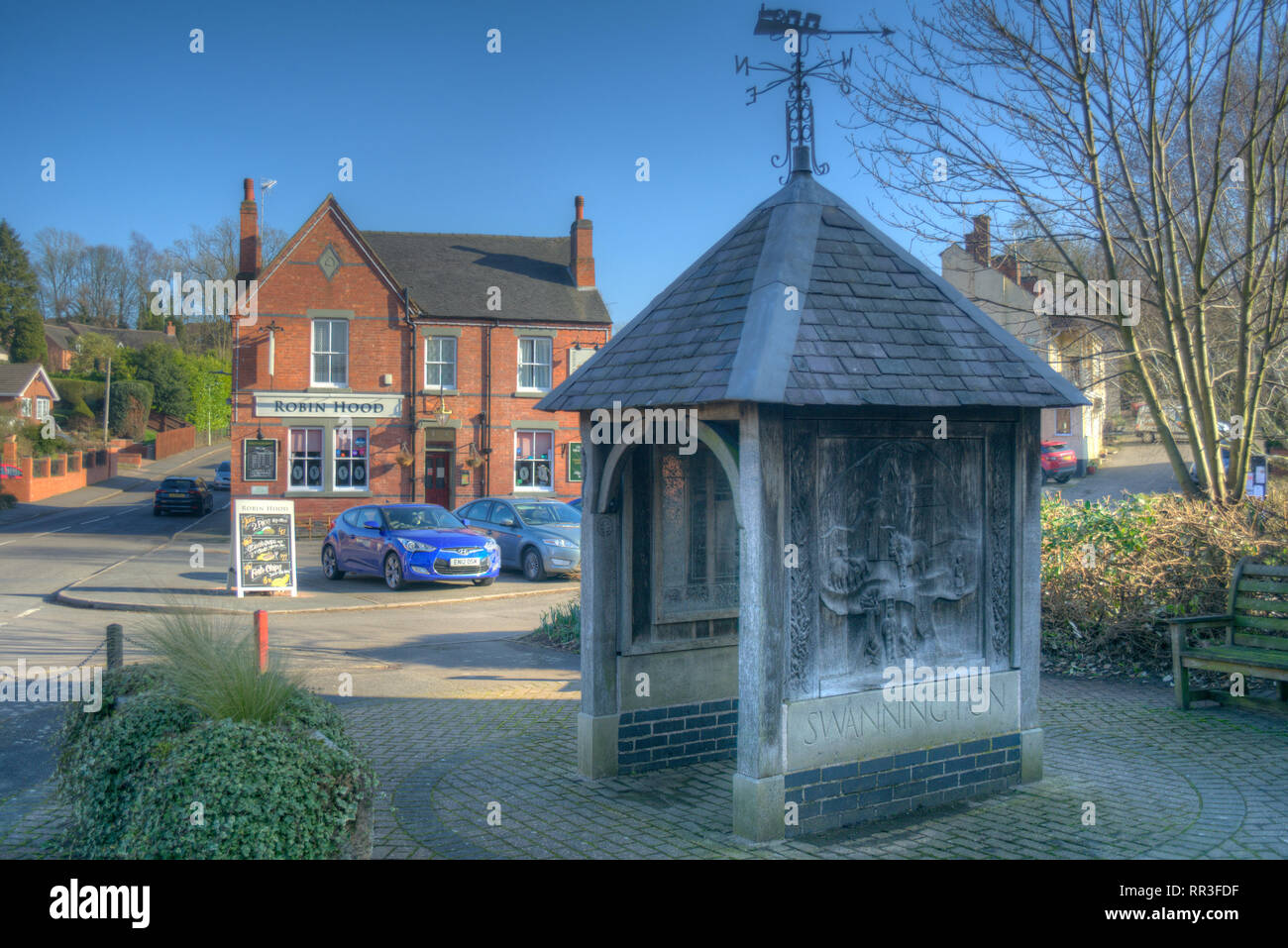 HDR of a folly in the Leicestershire village of Swannington outside the ...