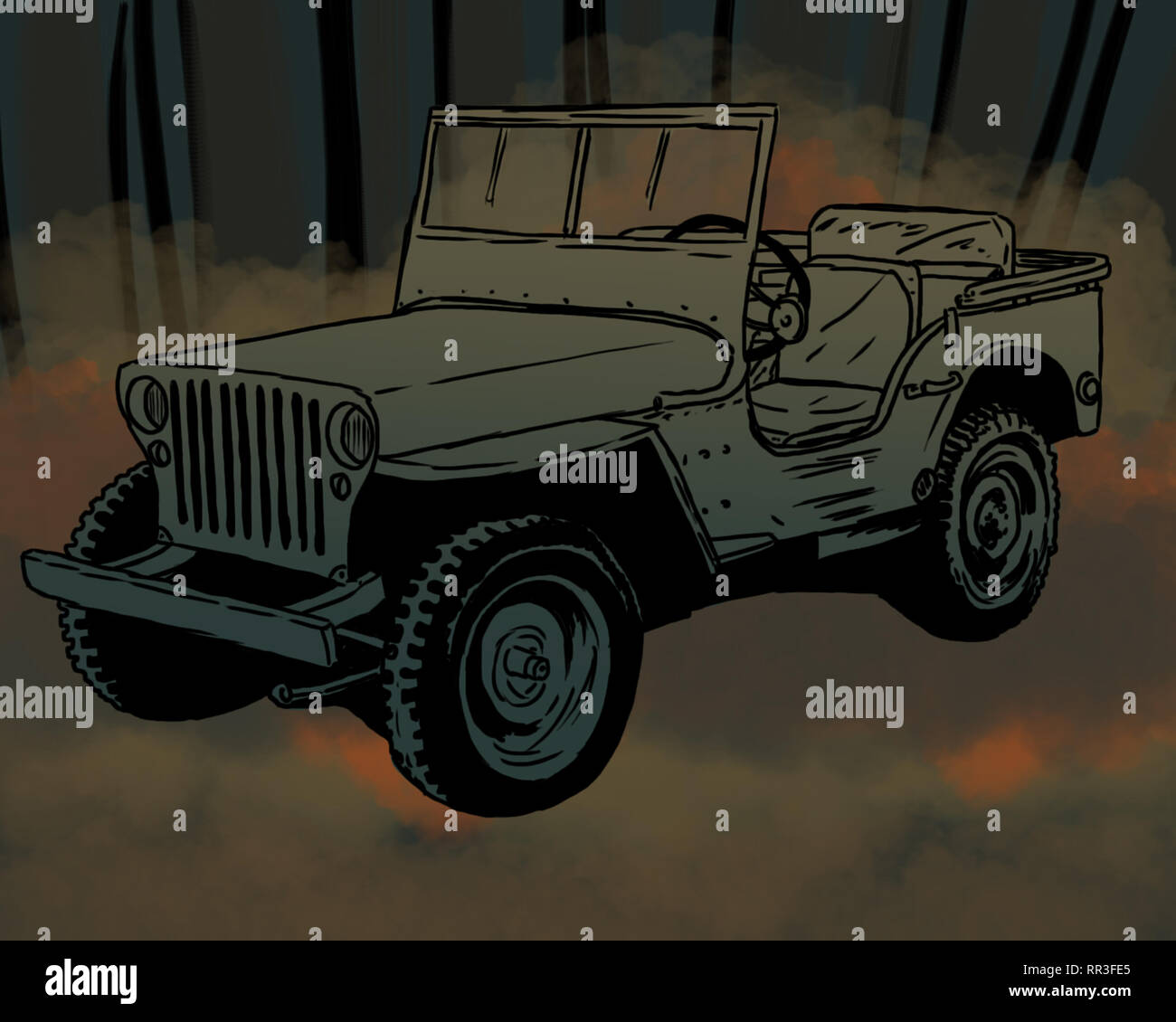 Vietnam jeep army hi-res stock photography and images - Alamy