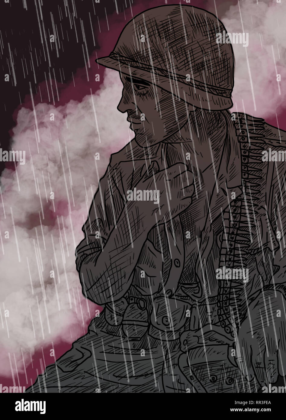 World war 2 military characters Stock Photo - Alamy