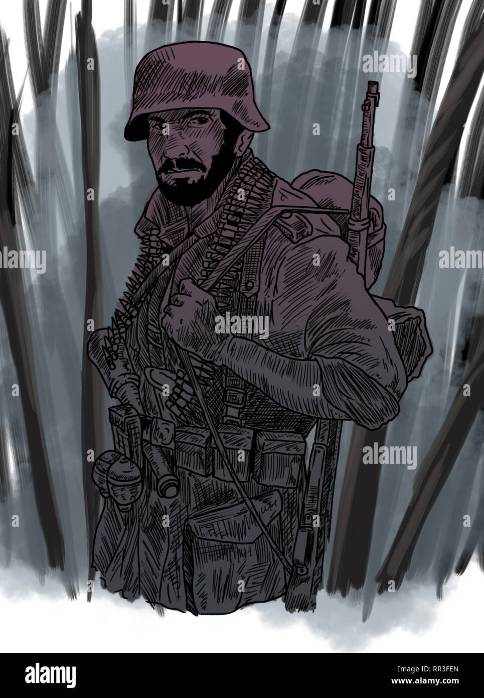 World war 2 military characters Stock Photo - Alamy