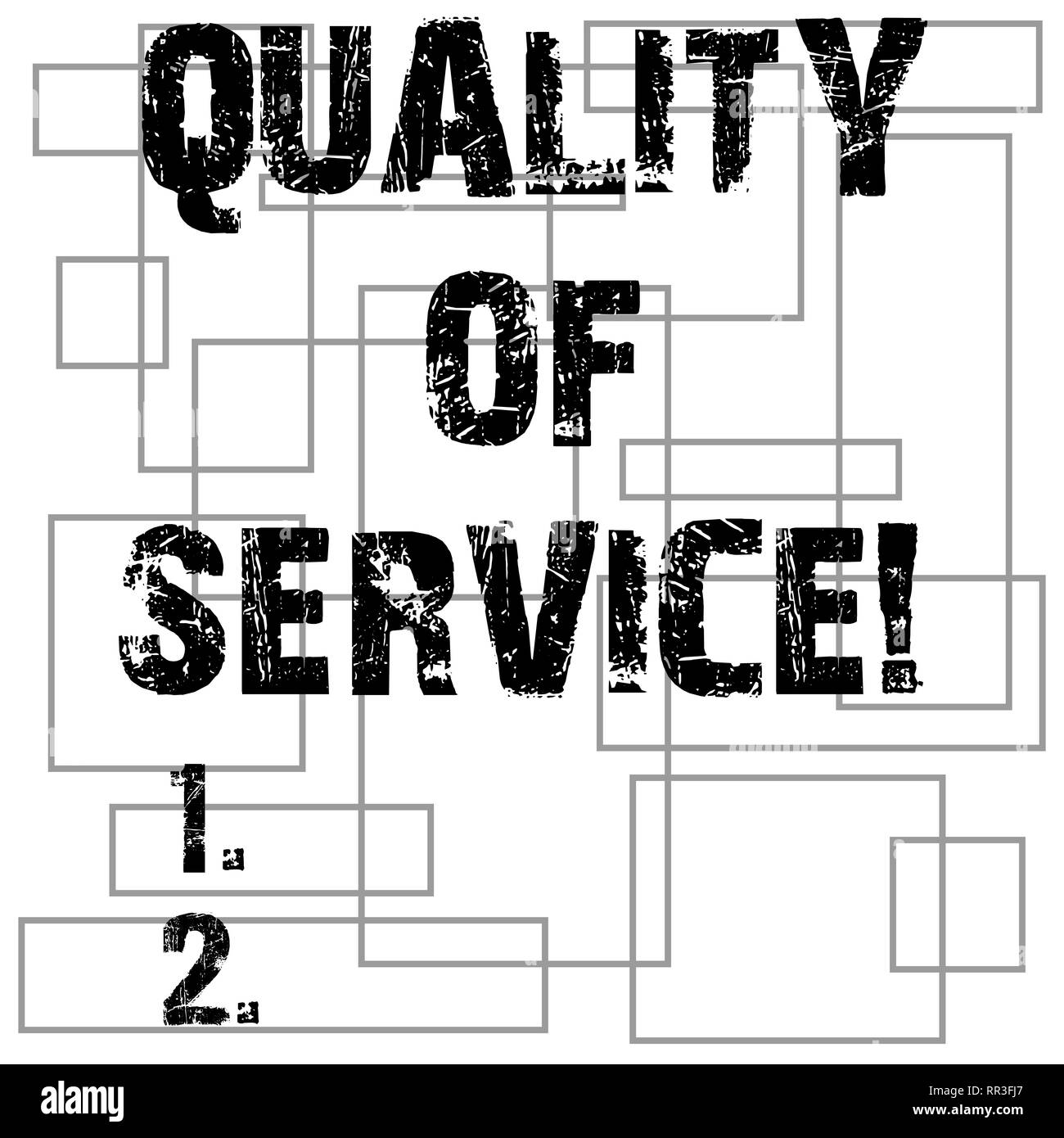 Conceptual hand writing showing Quality Of Service. Business photo text ...