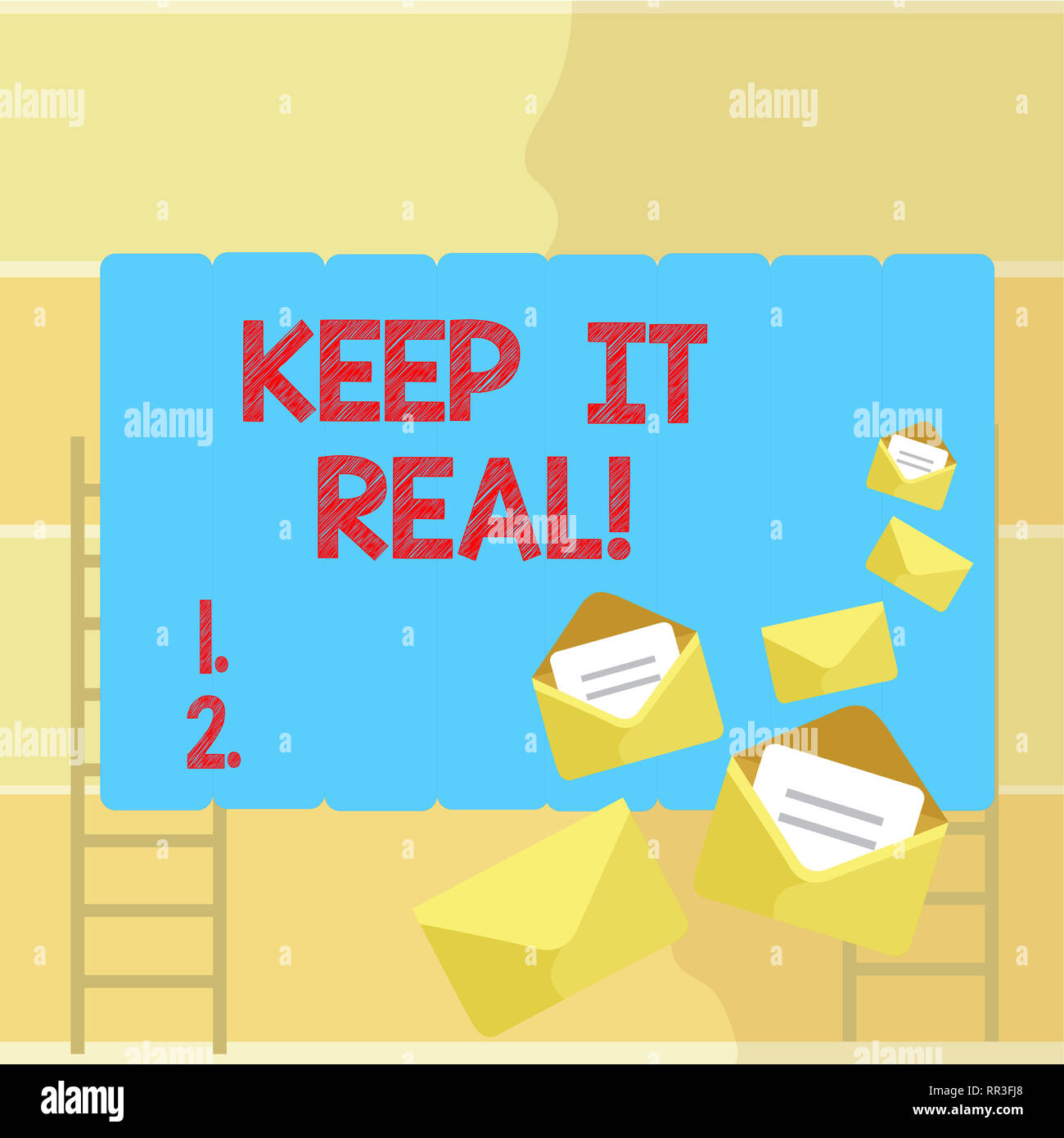 Word writing text Keep It Real. Business concept for Be yourself honest ...