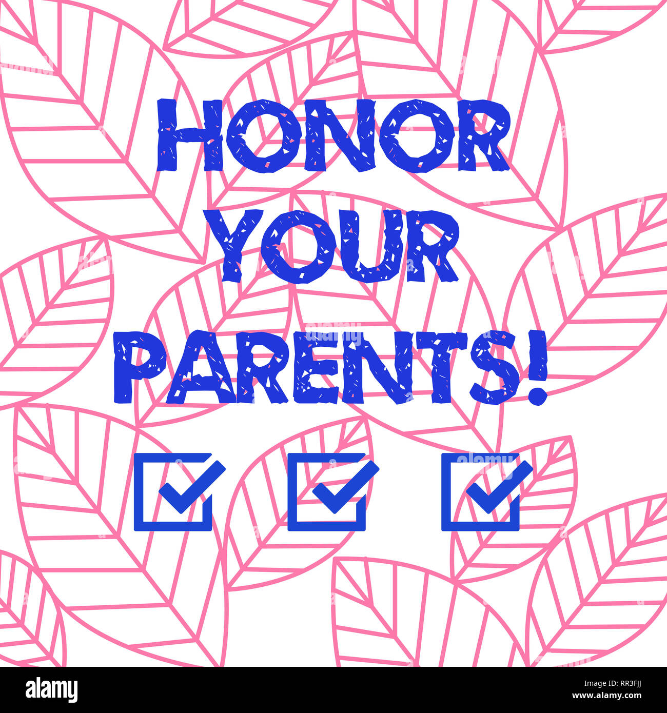Word writing text Honor Your Parents. Business concept for high respect ...