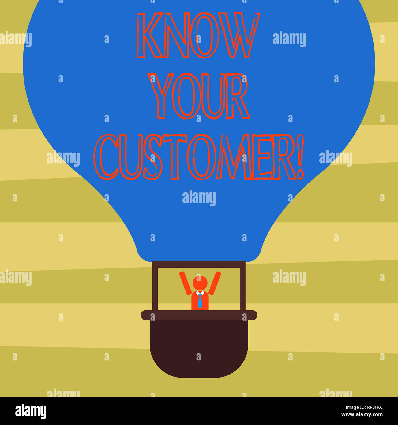 Text sign showing Know Your Customer. Conceptual photo verifying ...