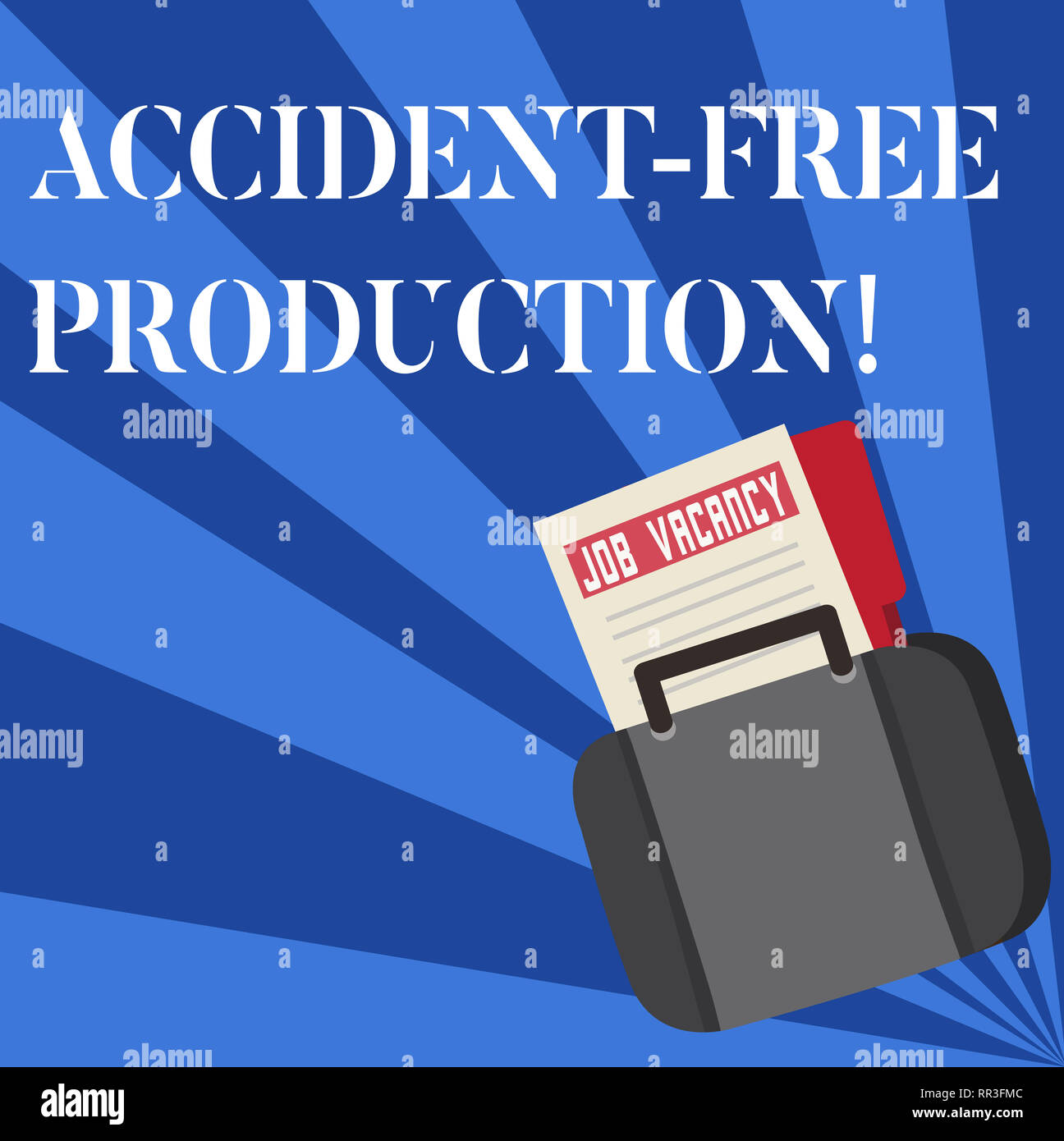 Text sign showing Accident Free Production. Conceptual photo ...