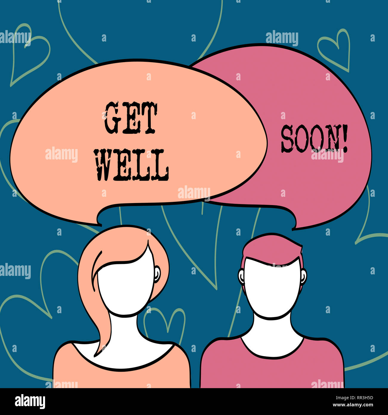 Text sign showing Get Well Soon. Conceptual photo Wishing you have ...