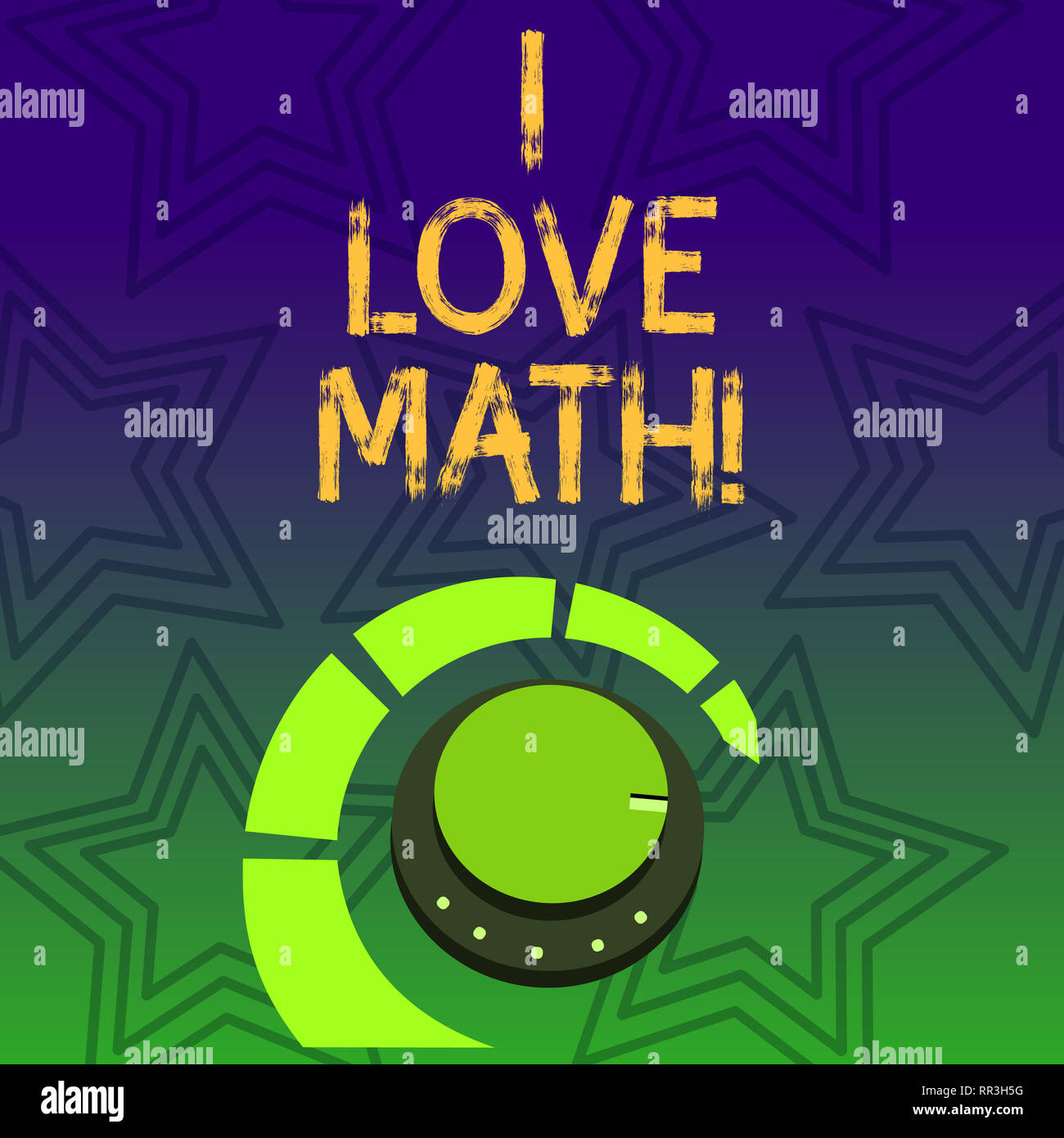 Writing note showing I Love Math. Business photo showcasing To like a ...