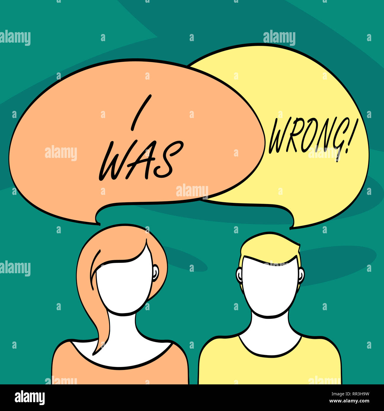 Writing note showing I Was Wrong. Business photo showcasing Acceptance ...