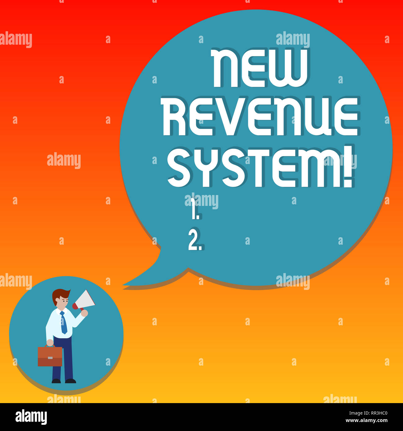 Handwriting text writing New Revenue System. Concept meaning income ...