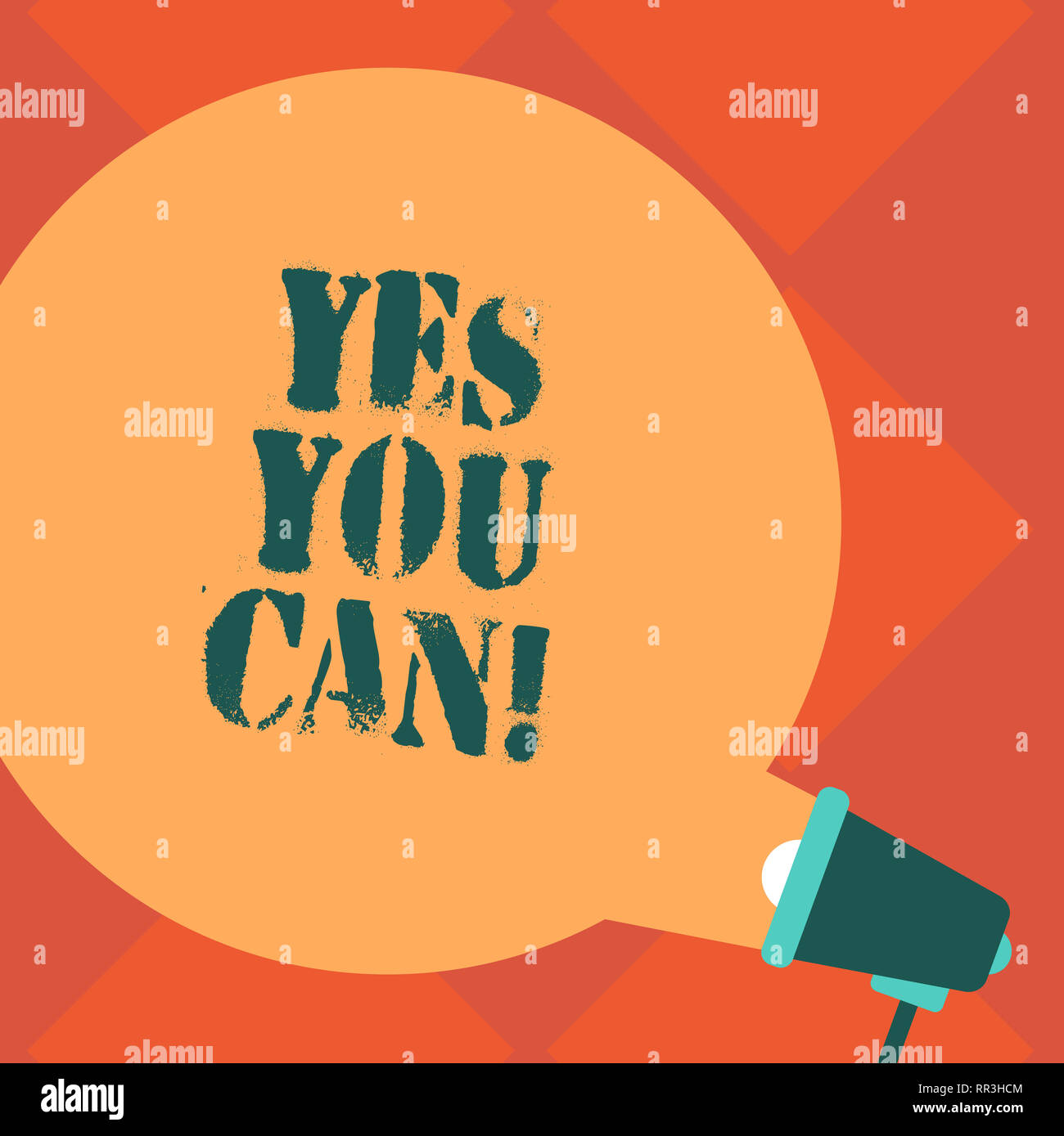 Handwriting text Yes You Can. Concept meaning Positivity Encouragement ...