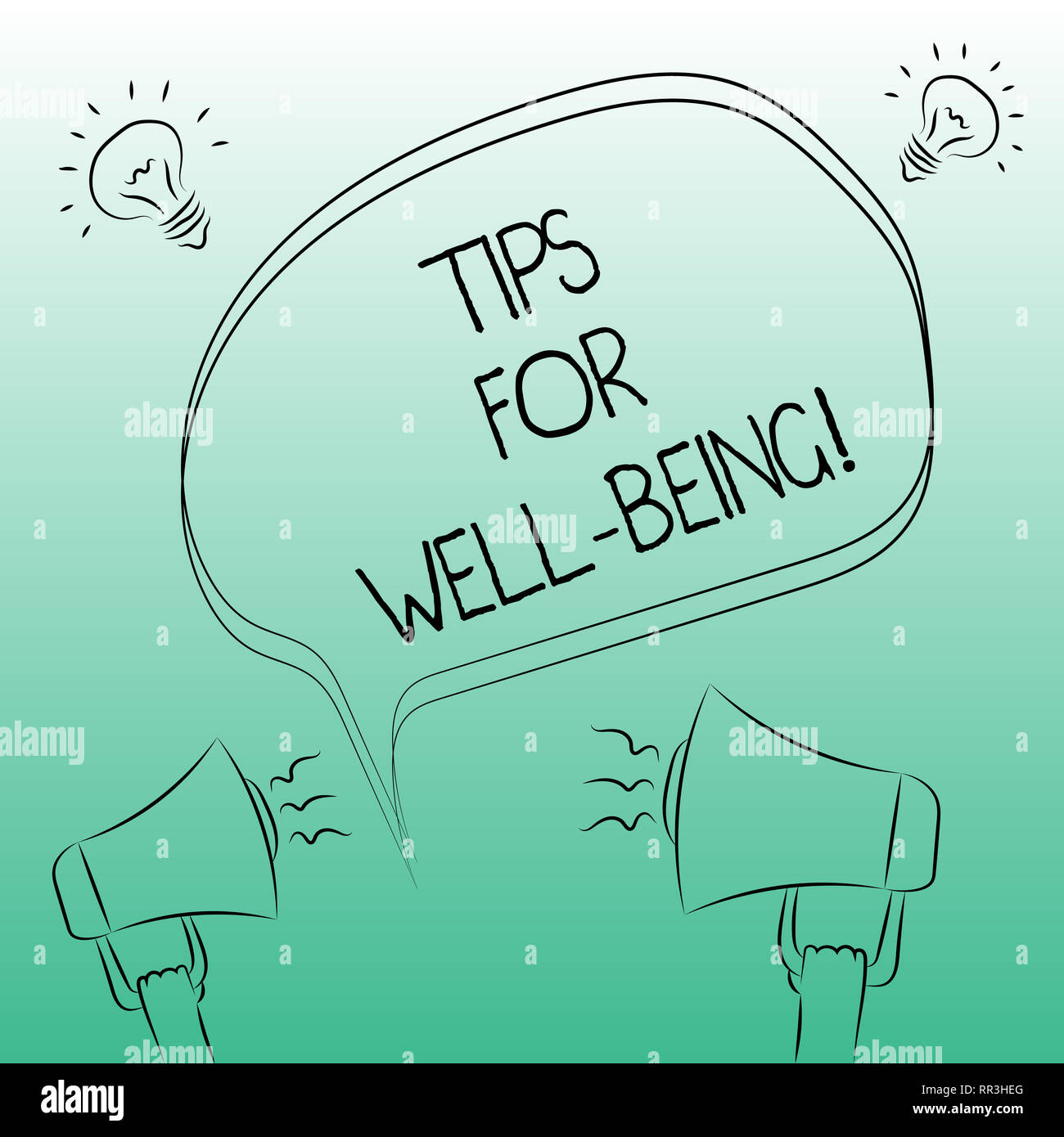 Handwriting text writing Tips For Well Being. Concept meaning advices ...
