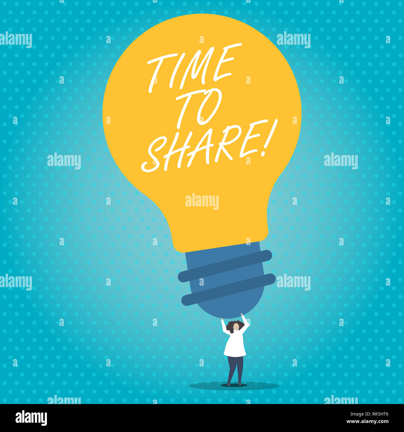 Handwriting text Time To Share. Concept meaning Communicate with your ...