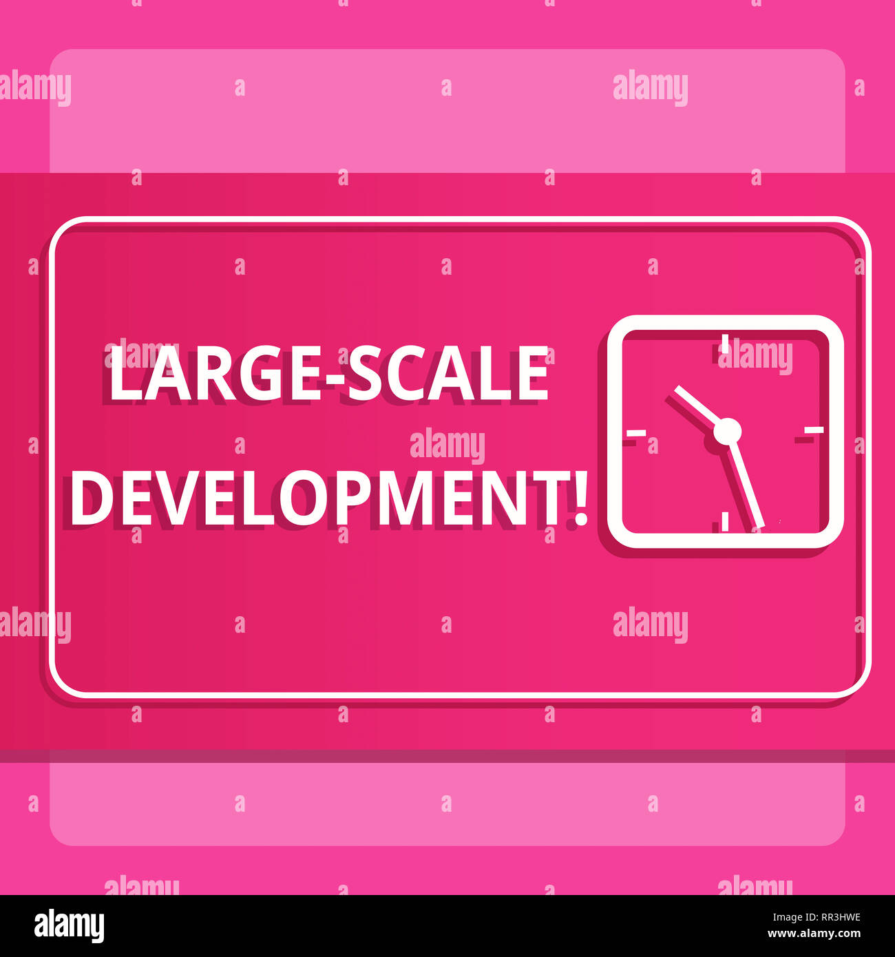 Writing note showing Large Scale Development. Business photo showcasing ...