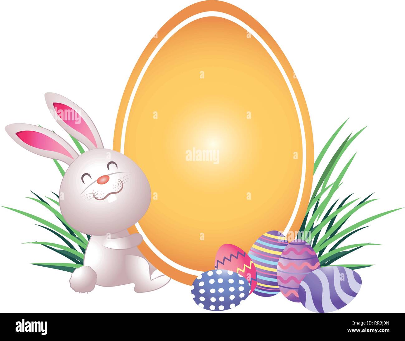 easter rabbit cartoon Stock Vector Image & Art - Alamy