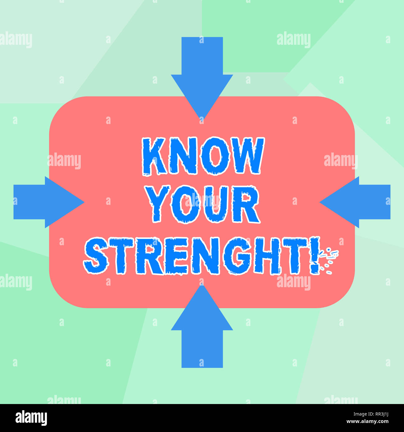 Conceptual hand writing showing Know Your Strength. Business photo text ...