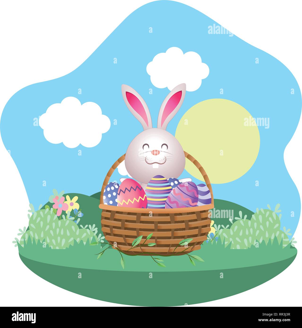 easter rabbit cartoon Stock Vector Image & Art - Alamy