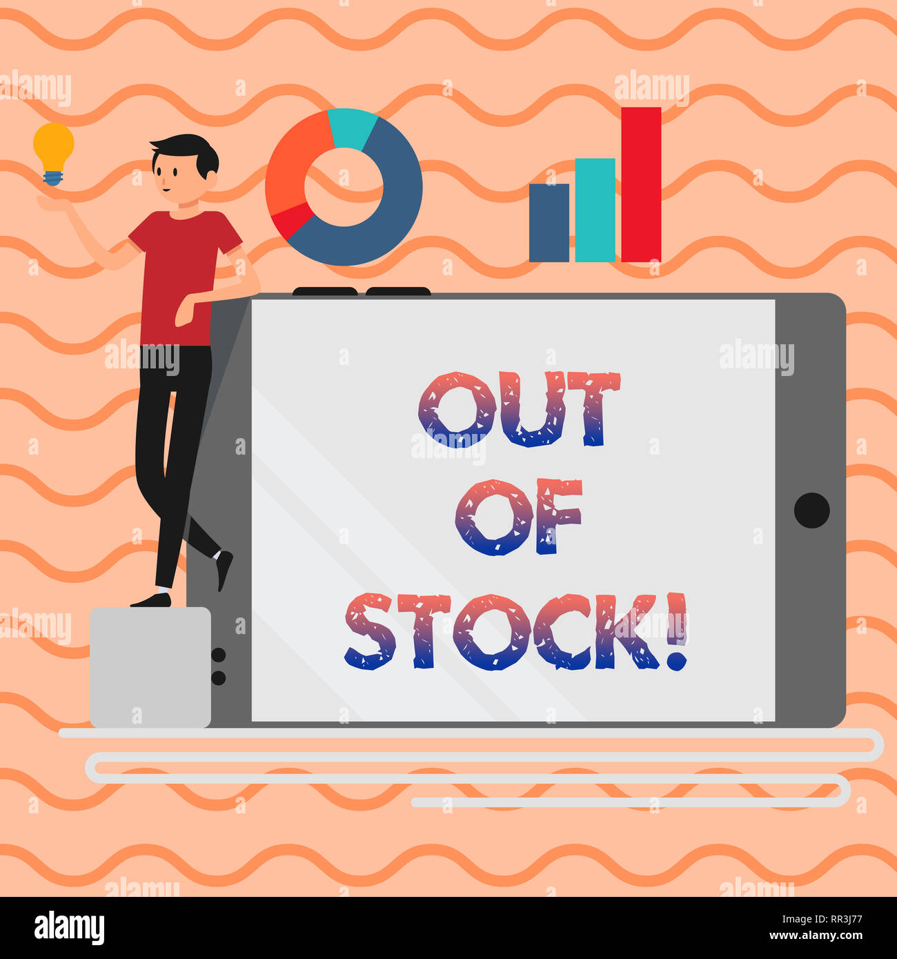 Word writing text Out Of Stock. Business concept for Not available ...