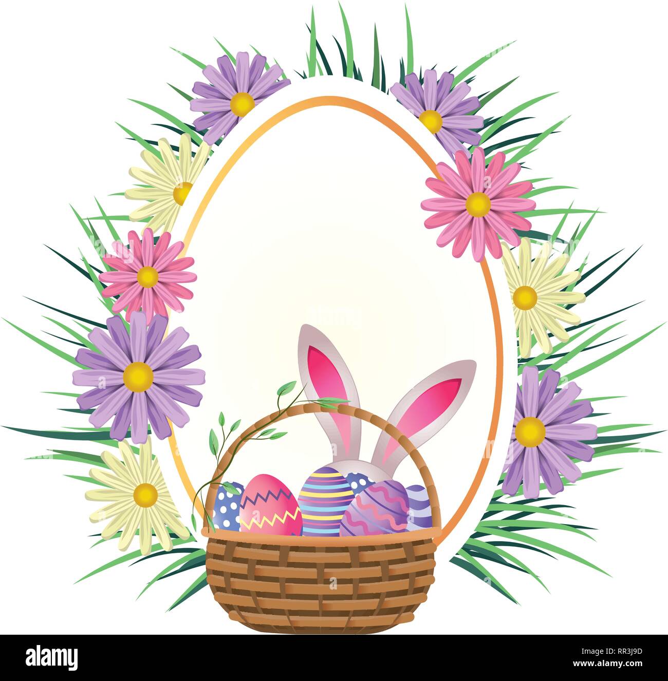 easter rabbit cartoon Stock Vector Image & Art - Alamy
