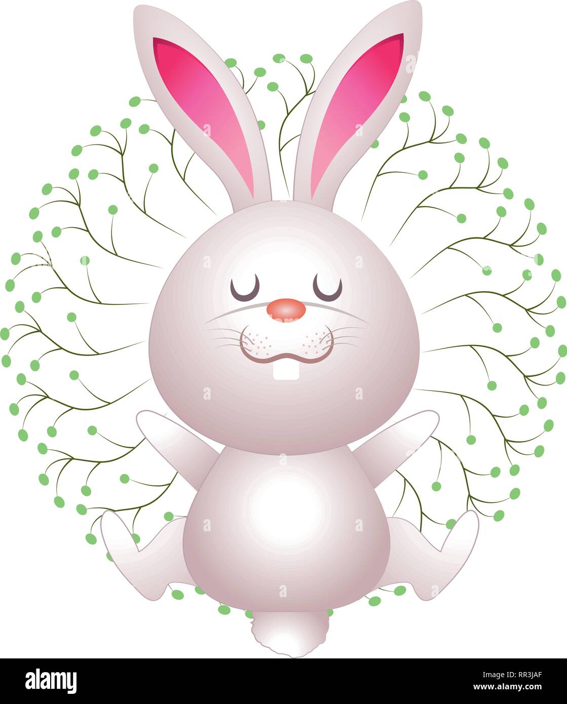 cute rabbit cartoon Stock Vector Image & Art - Alamy