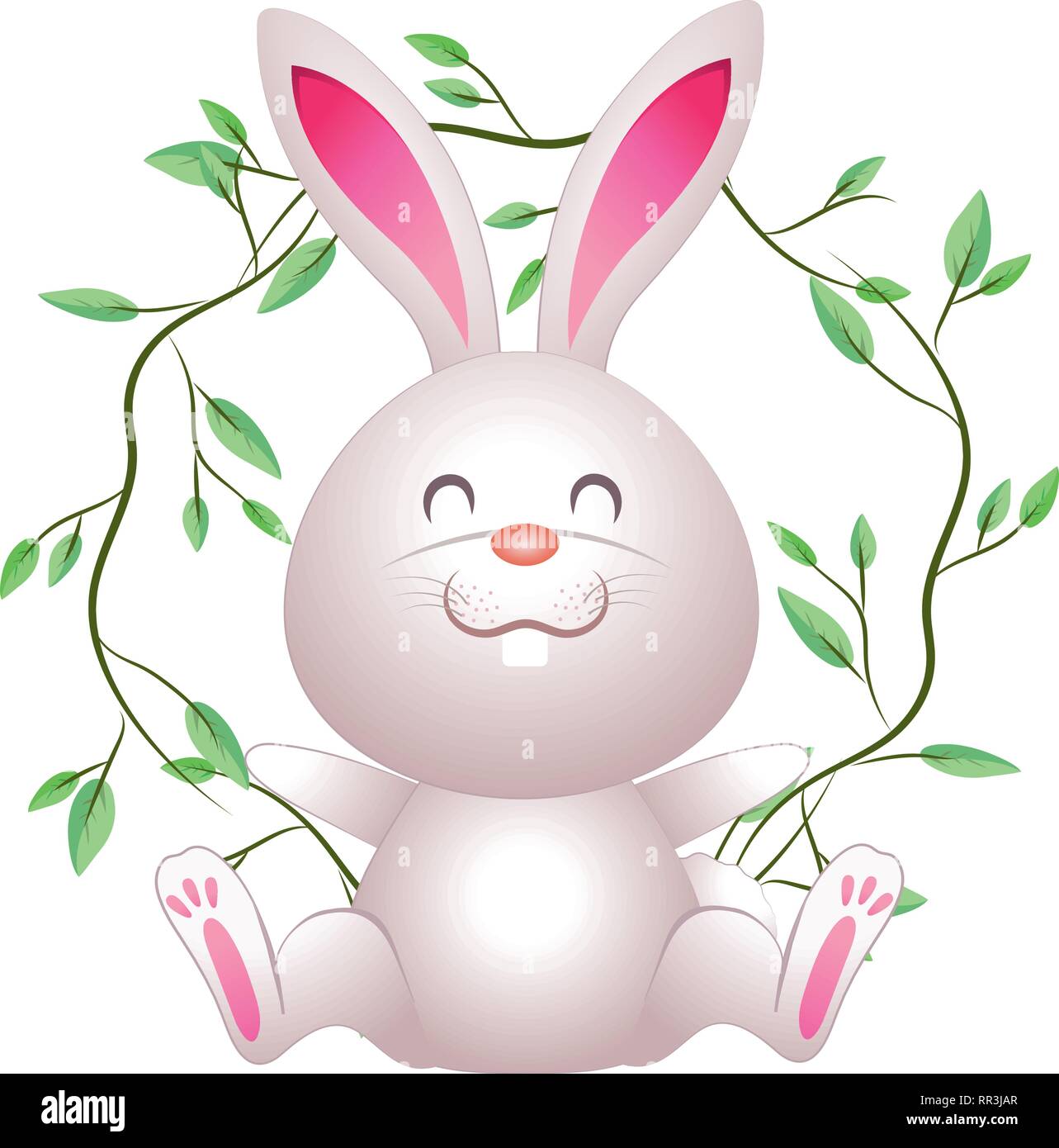 cute rabbit cartoon Stock Vector Image & Art - Alamy