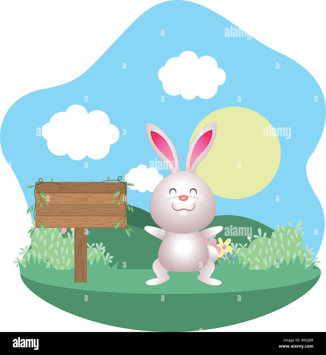 cute rabbit cartoon Stock Vector Image & Art - Alamy