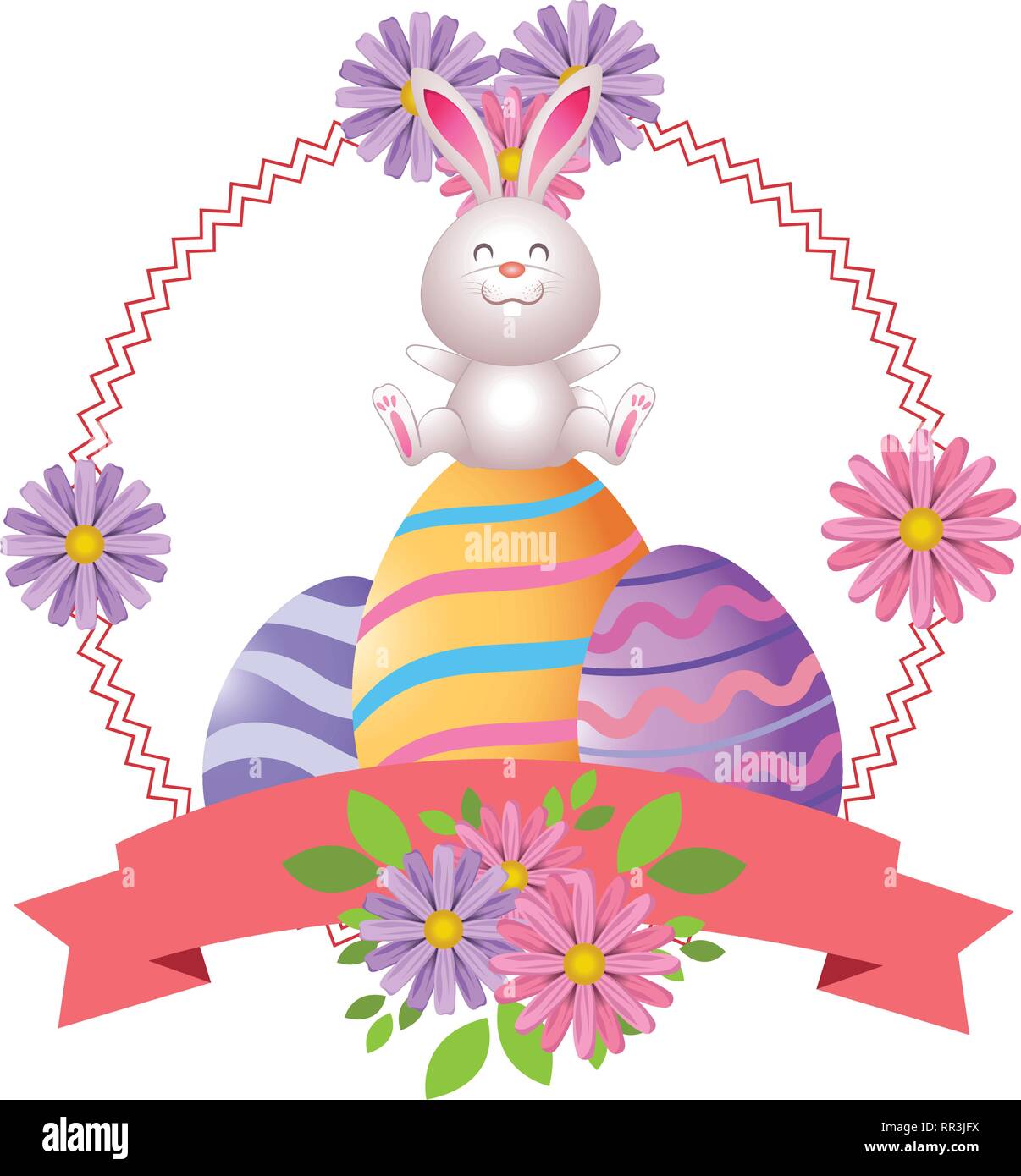 easter rabbit cartoon Stock Vector Image & Art - Alamy