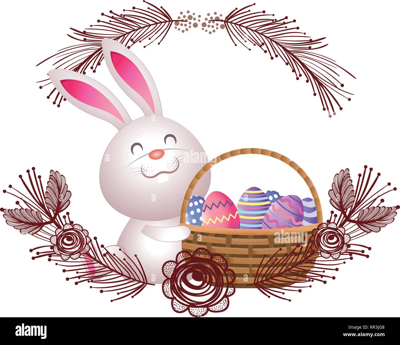 easter rabbit cartoon Stock Vector Image & Art - Alamy