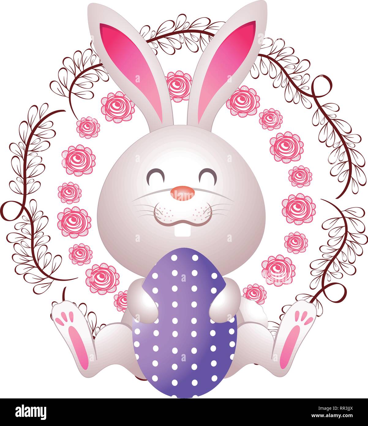 easter rabbit cartoon Stock Vector Image & Art - Alamy