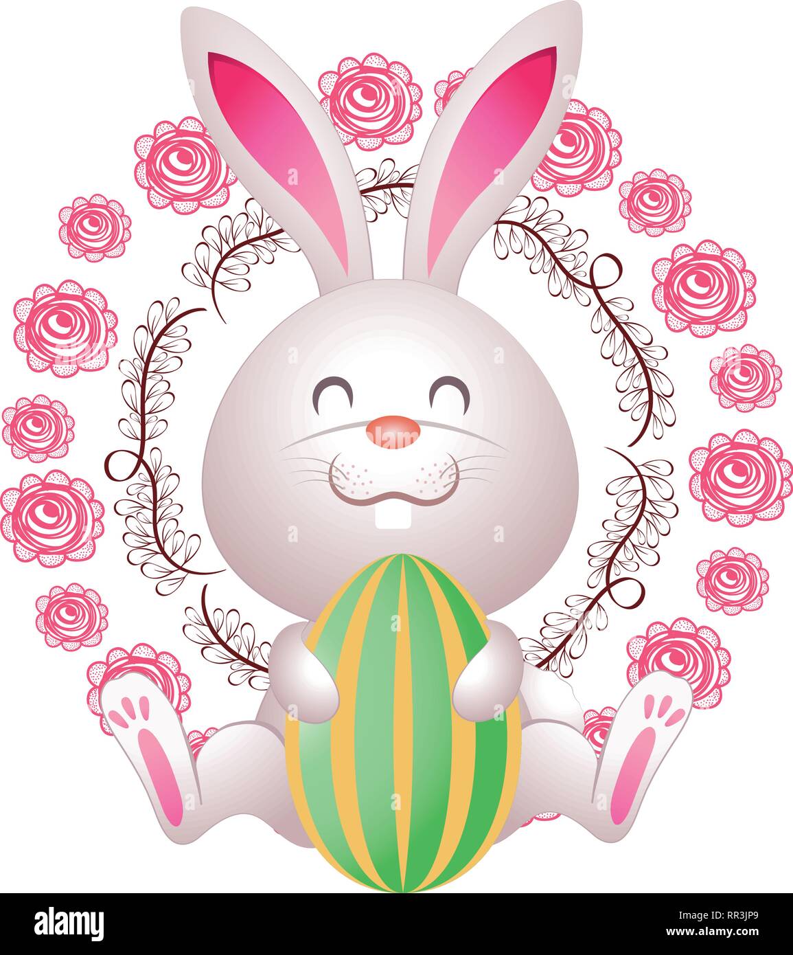 easter rabbit cartoon Stock Vector Image & Art - Alamy