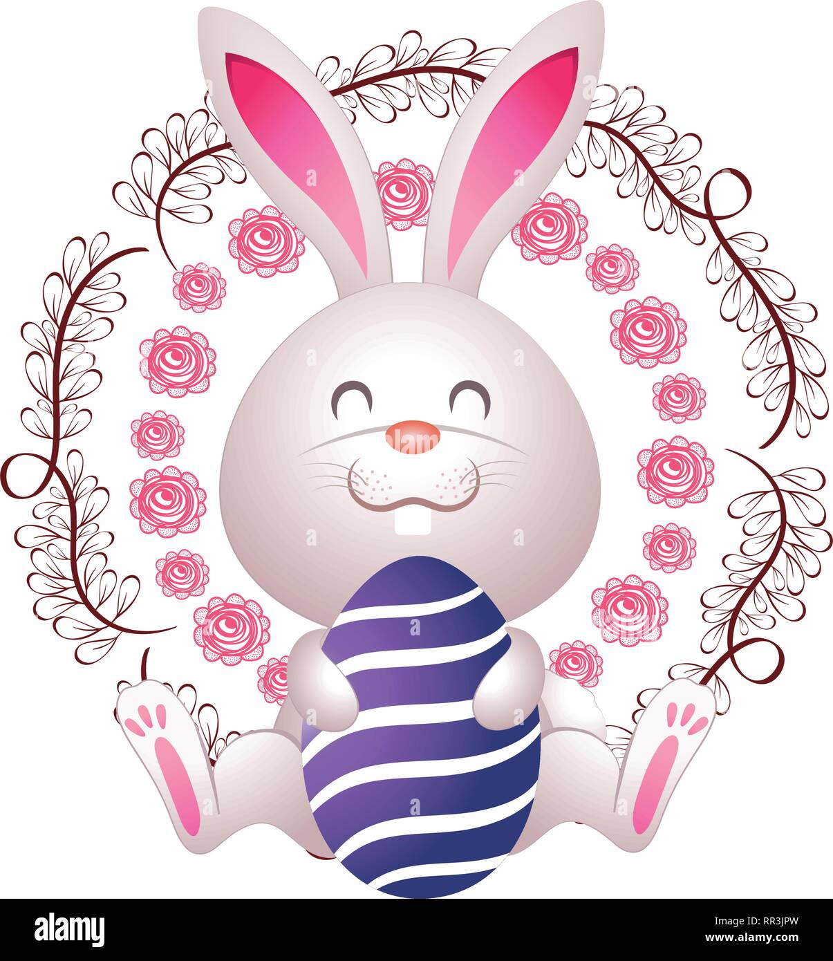 easter rabbit cartoon Stock Vector Image & Art - Alamy