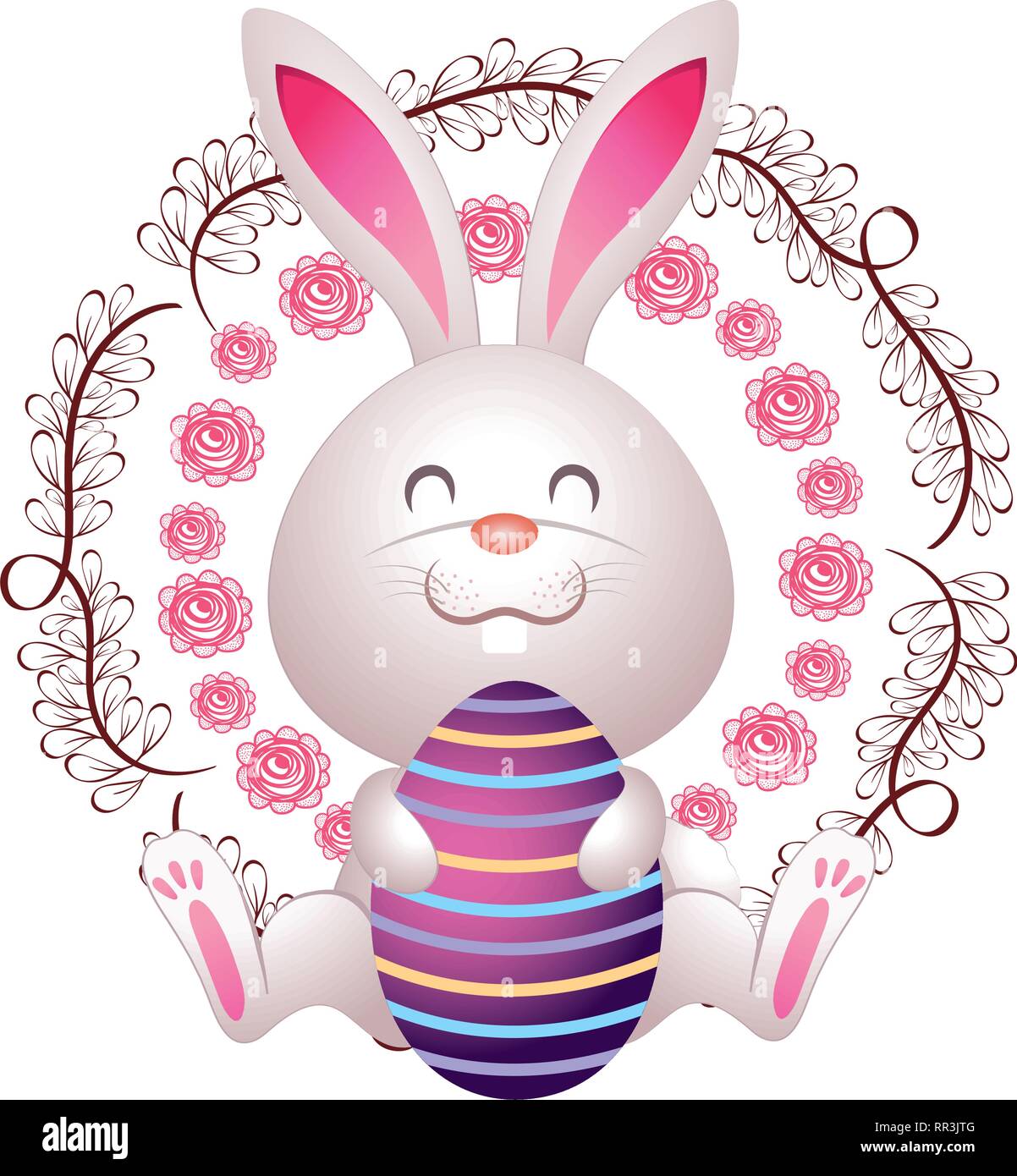 easter rabbit cartoon Stock Vector Image & Art - Alamy