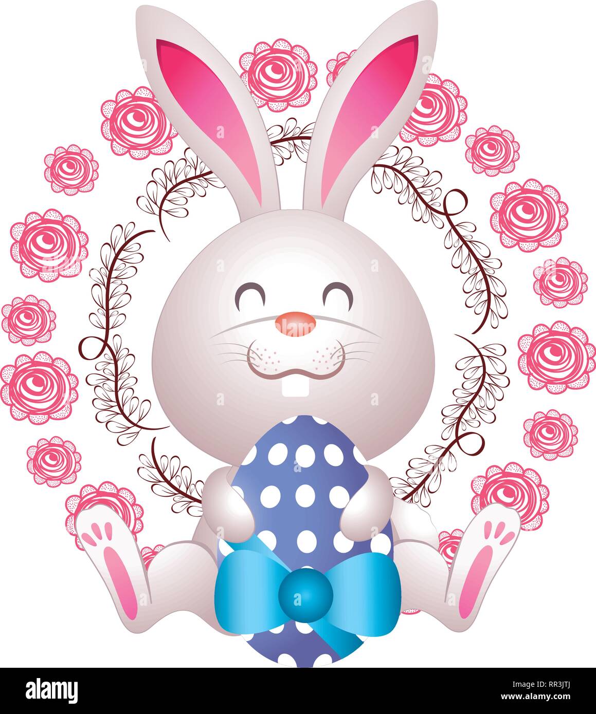 easter rabbit cartoon Stock Vector Image & Art - Alamy