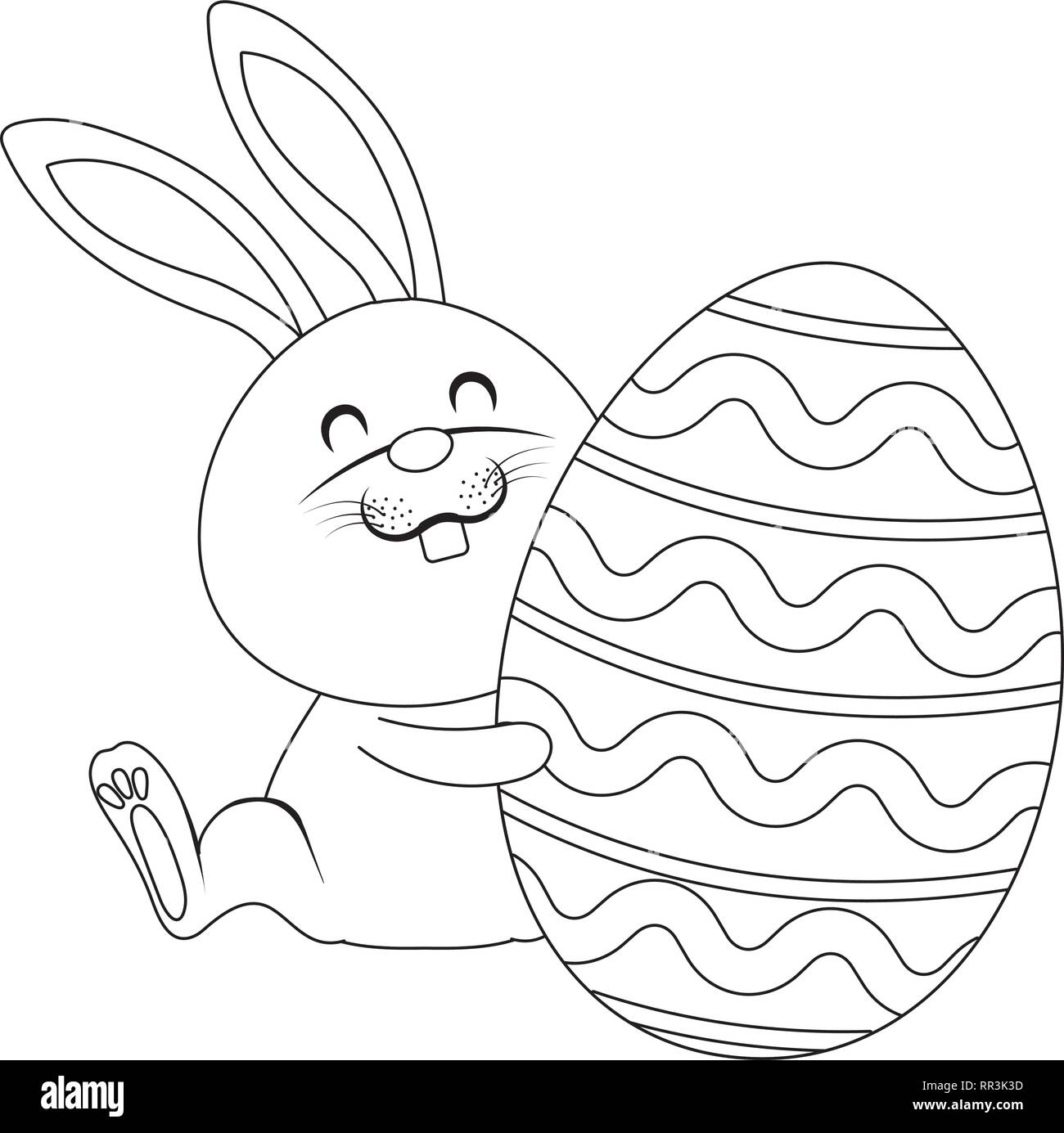 easter rabbit cartoon Stock Vector Image & Art - Alamy