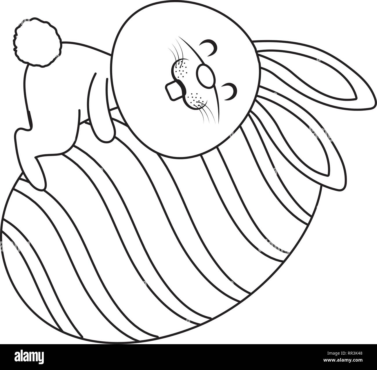 easter rabbit cartoon Stock Vector Image & Art - Alamy