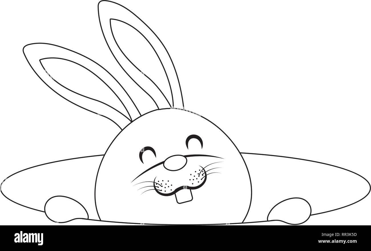 cute rabbit cartoon Stock Vector Image & Art - Alamy