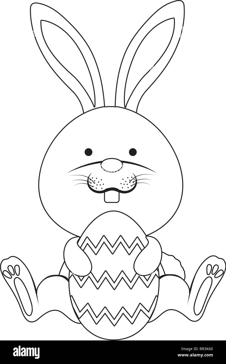 easter rabbit cartoon Stock Vector Image & Art - Alamy