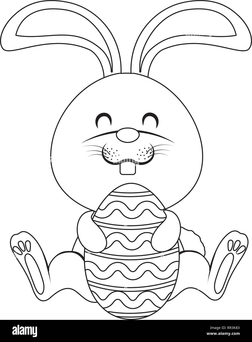 easter rabbit cartoon Stock Vector Image & Art - Alamy