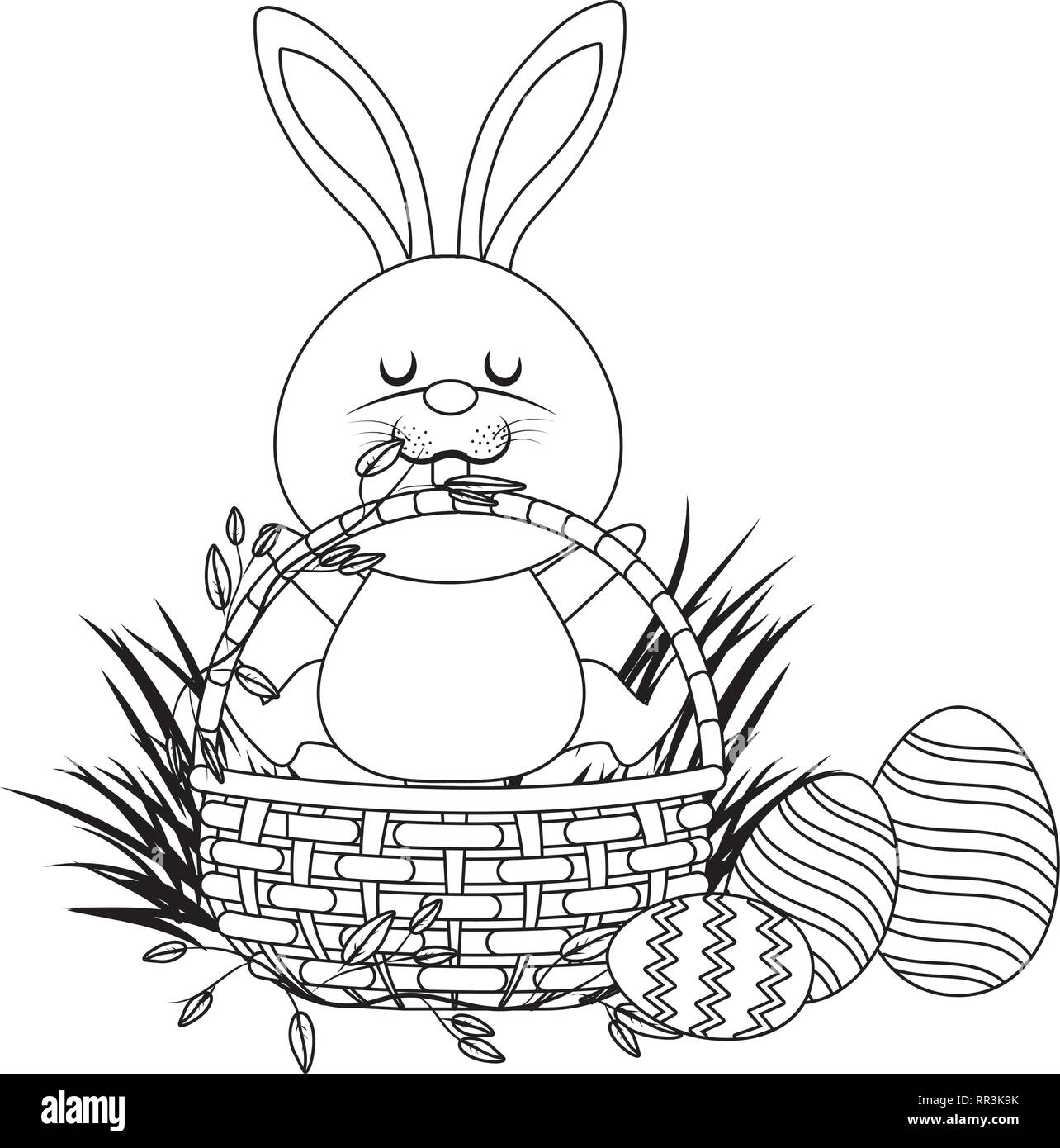 easter rabbit cartoon Stock Vector Image & Art - Alamy