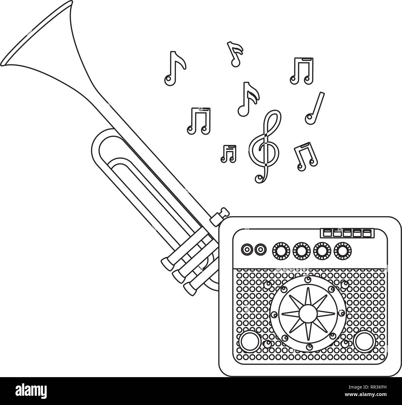 music elements cartoon Stock Vector Image & Art - Alamy